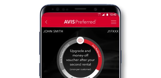 Car hire on the move with the Avis car hire app