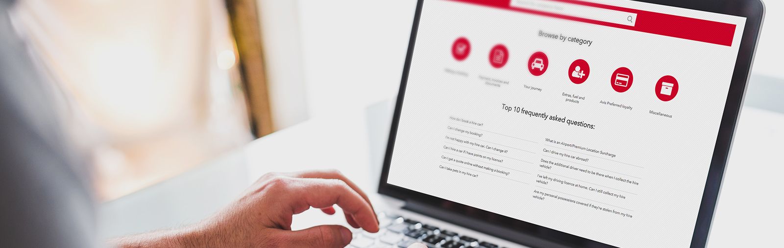 Car hire query? Contact Avis by phone, form or email